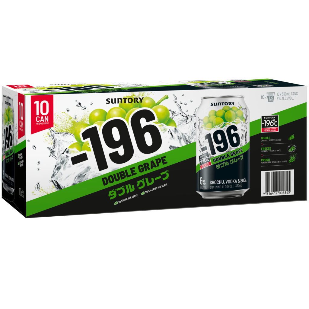 SUNTORY 196 DOUBLE GRAPE 10 PACK – Liquor Traders Australia