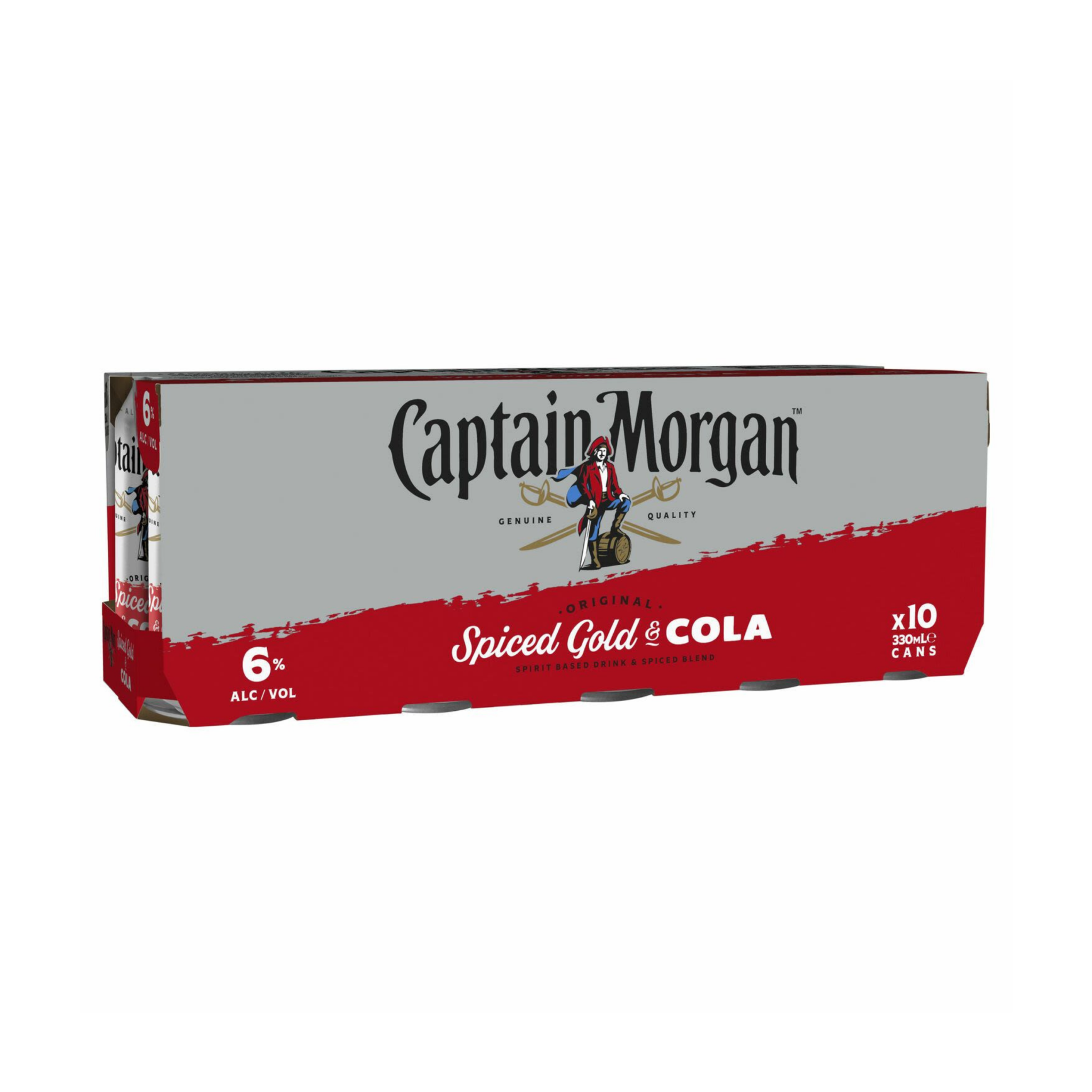 CAPTAIN MORGAN 6% & COLA CAN 375ML CTN – Liquor Traders Australia